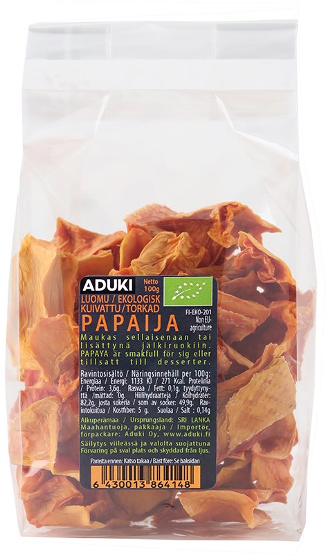 Papaija, kuivattu (L) 100g - ECOteekki